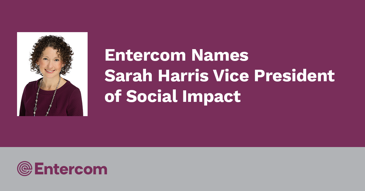 Entercom Names Sarah Harris Vice President of Social Impact | Audacy Inc.