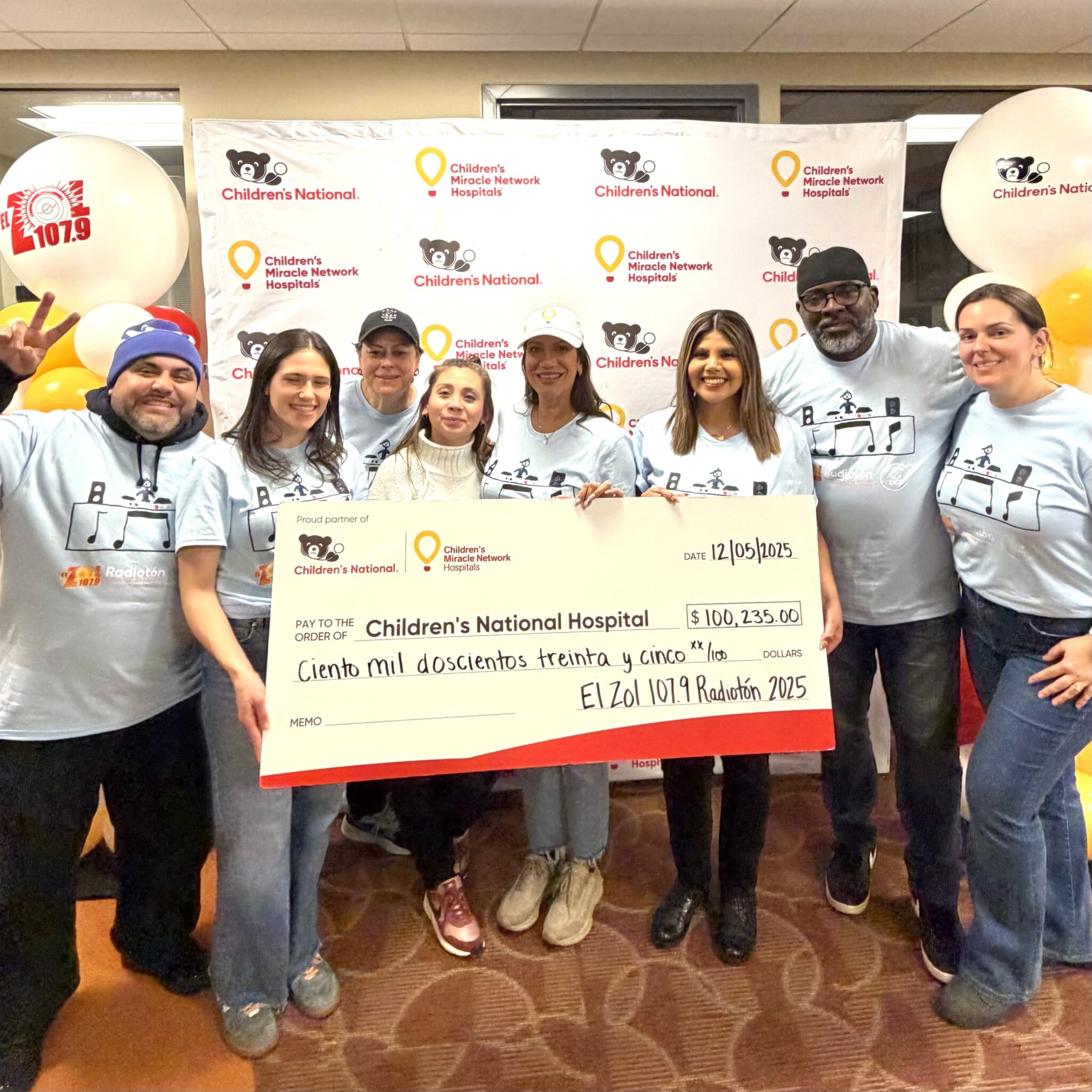El Zol 107.9 Raises Over $100,000 for Children’s National Hospital in ...